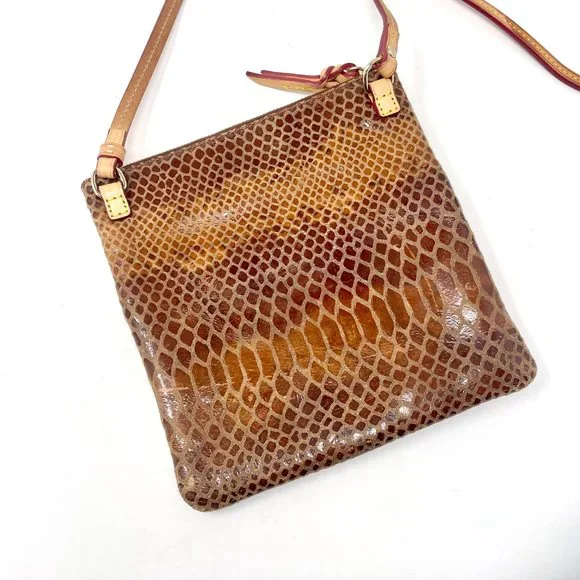 Dooney & Bourke | Bags | Dooney Bourke Snakeprint Northstyle Triple Zip ...